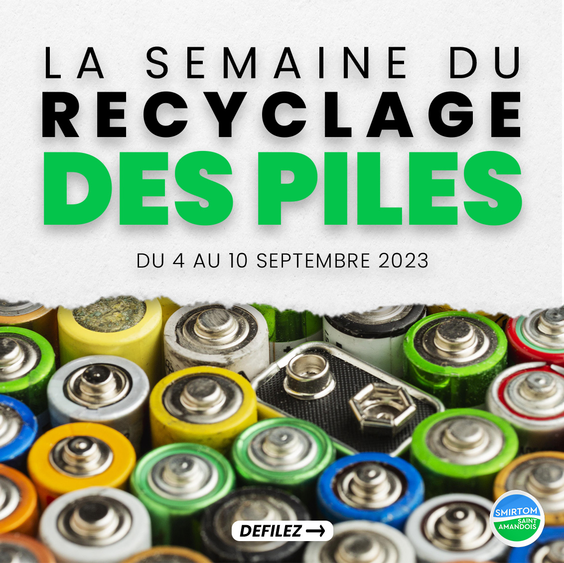Semaine Européenne du Recyclage des Piles - SMIRTOM Saint-Amandois